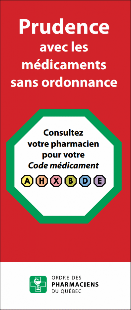 Code médicament - Dépliants en français - Ordre des pharmaciens du Québec
